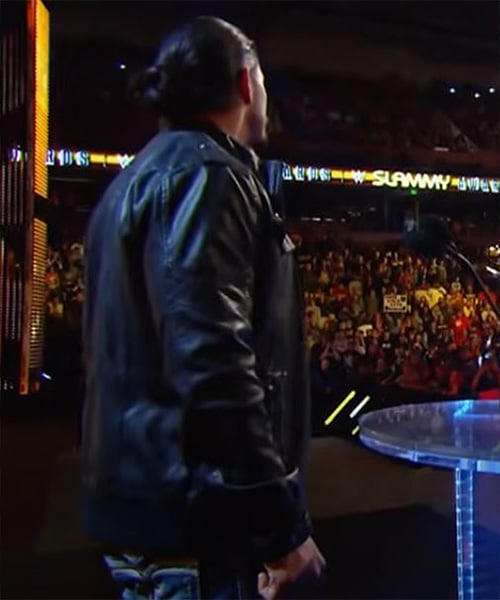 WWE Roman Reigns Black Leather Jacket - usaleatherfirm