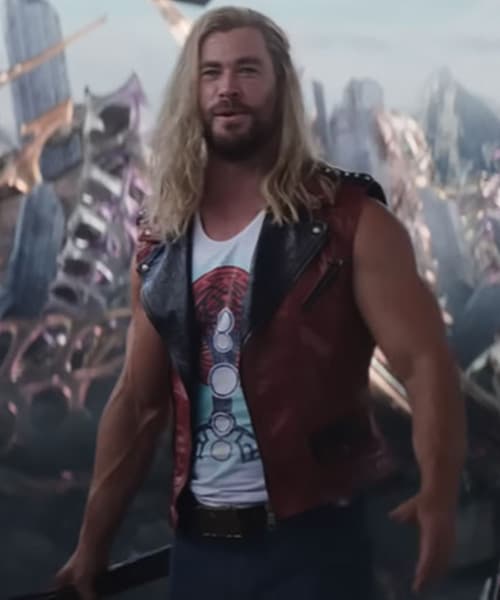 Chris Hemsworth Thor Love and Thunder Leather Vest - usaleatherfirm