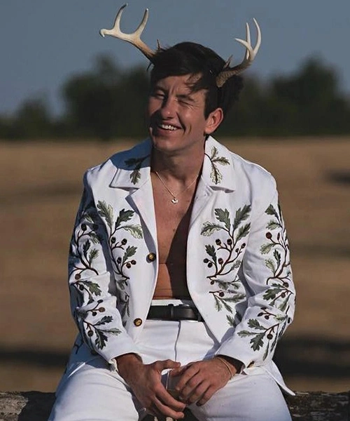 Oliver Quick Saltburn Barry Keoghan Embroidered Jacket - usaleatherfirm