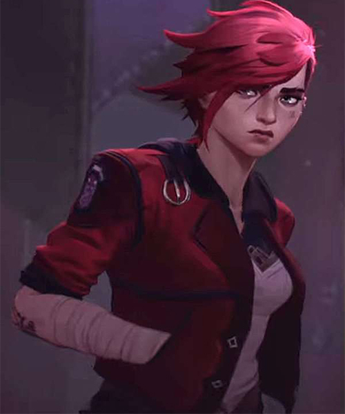 League of Legends Arcane VI Red Costume Jacket - usaleatherfirm