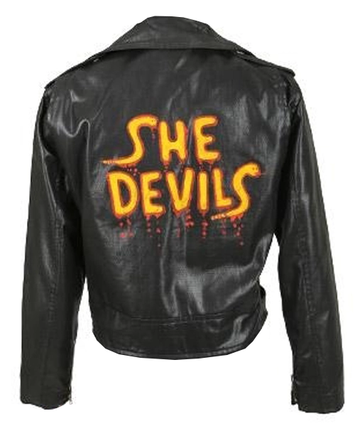 Happy Days She Devils Leather Biker Jacket - usaleatherfirm